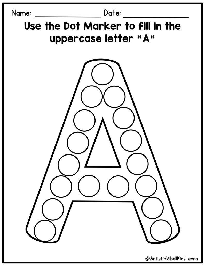 Letter of the Week Worksheets Printable, Alphabet Busy Book, Learning ...