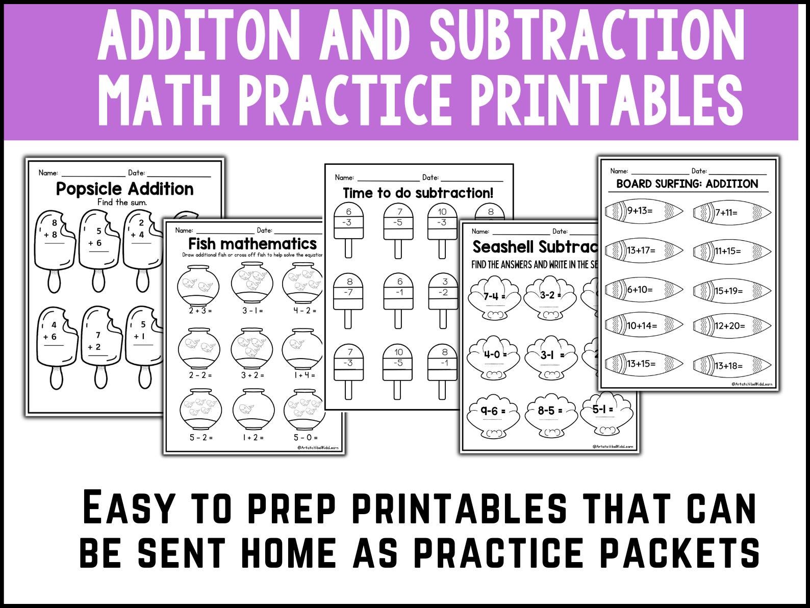 90 Kindergarten Summer Review Packet End of the Year Math and Reading ...
