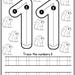 Numbers 1-20 Trace, Count, and Color Worksheets Preschool Numbers ...