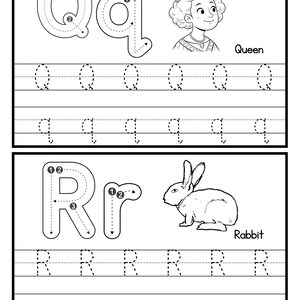 26 ABC Phonics Tracing Cards. Preschool Kindergarten Printable Activity ...