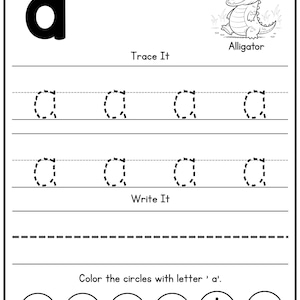 Letter of the Week Worksheets Printable, Alphabet Busy Book, Learning ...