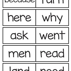 100 Printable Fry's Second Hundred Sight Word Flashcards. 1st -2-3 ...