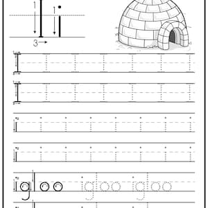 26 Printable Trace the Alphabet I Know My Letters Worksheets. Preschool ...