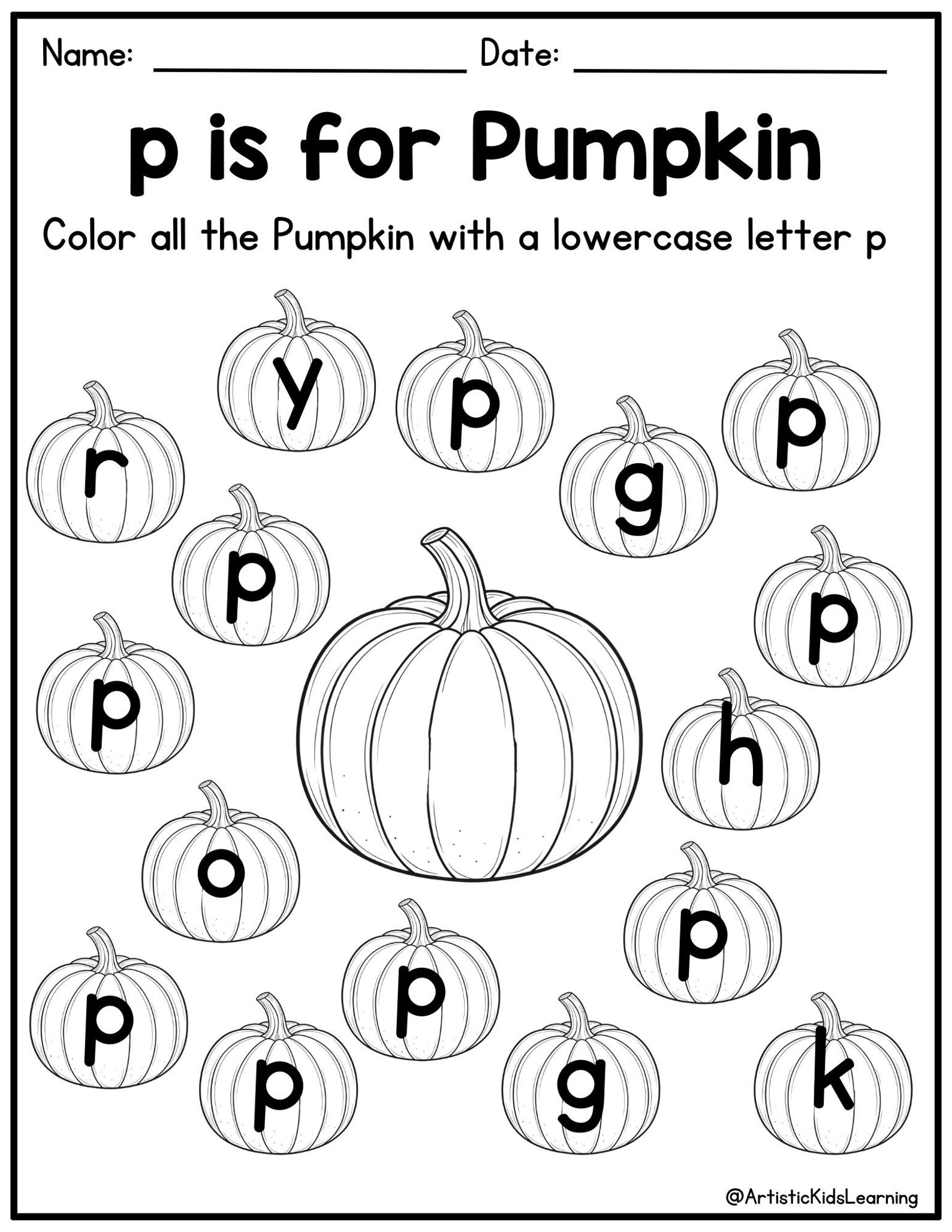 26 Printable Alphabet Lowercase Dab It Worksheets | Preschool-kdg ...