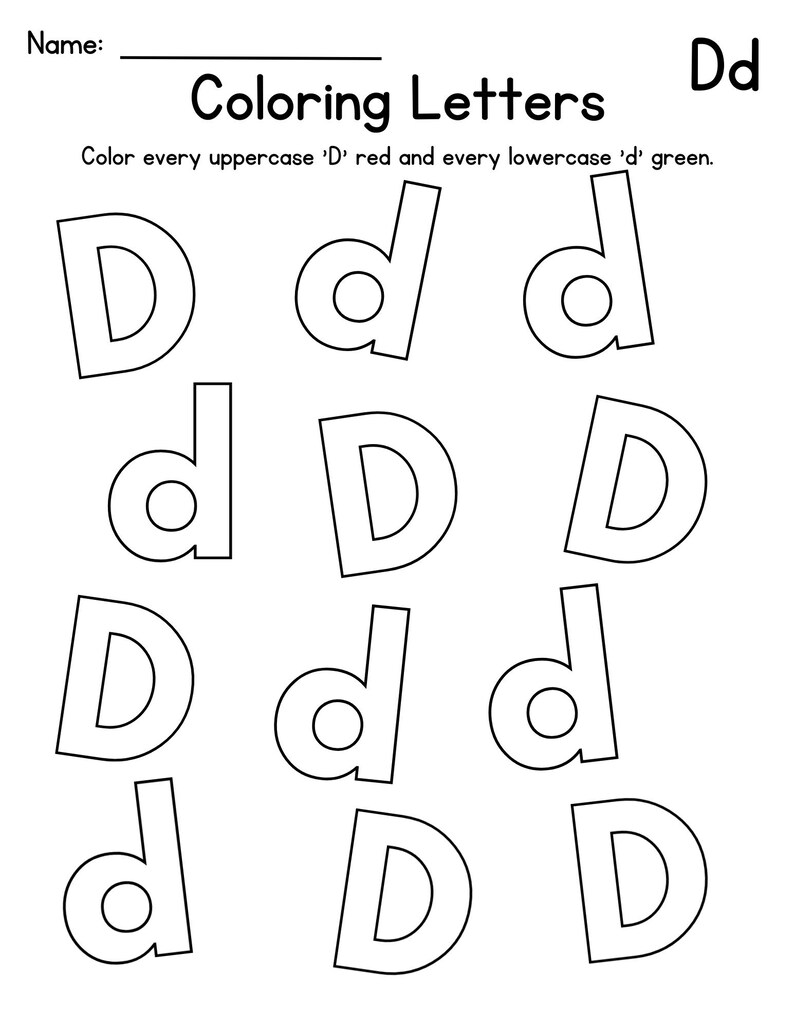 Alphabet Coloring Pages, Preschool Coloring Pages, Preschool Activity ...