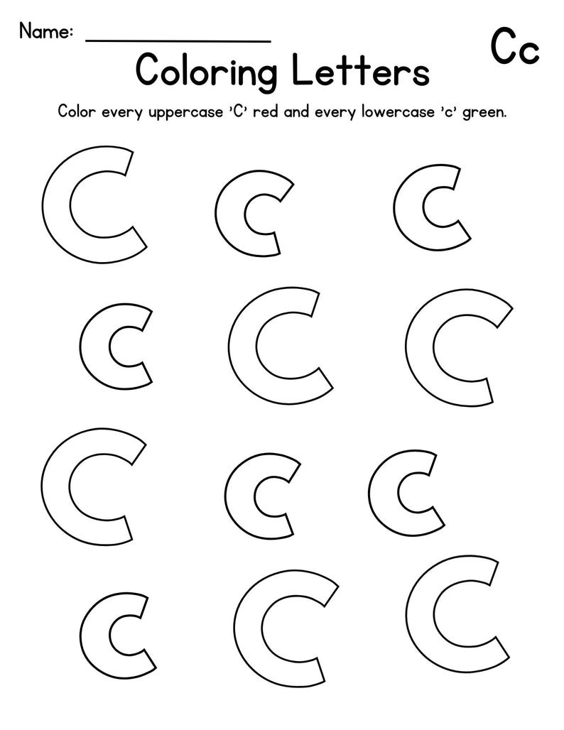 Alphabet Coloring Pages, Preschool Coloring Pages, Preschool Activity ...