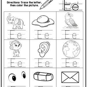26 Printable Alphabet Letter Sounds Worksheets. Kindergarten ...