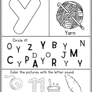 Alphabet Letter Worksheets Letter Recognition, Sounds & Tracing ...