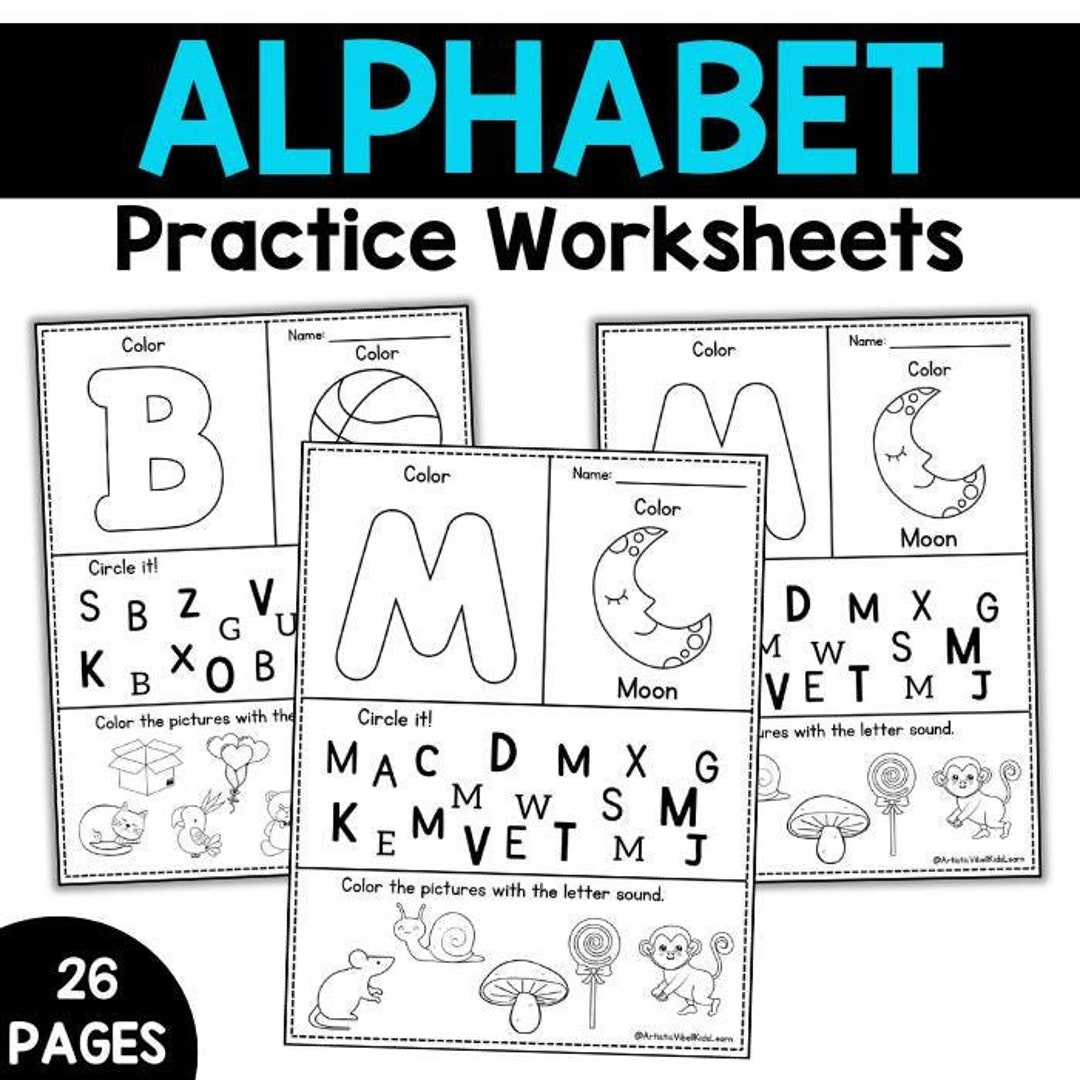 Alphabet Letter Worksheets Letter Recognition, Sounds & Tracing ...