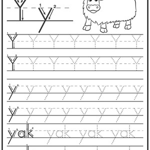 26 Printable Trace the Alphabet I Know My Letters Worksheets. Preschool ...