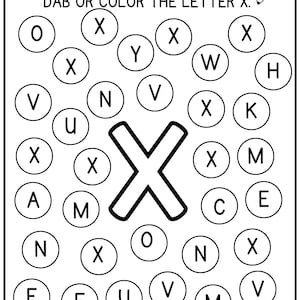 26 Printable Alphabet Uppercase Dab It Worksheets. Preschool-kdg ...