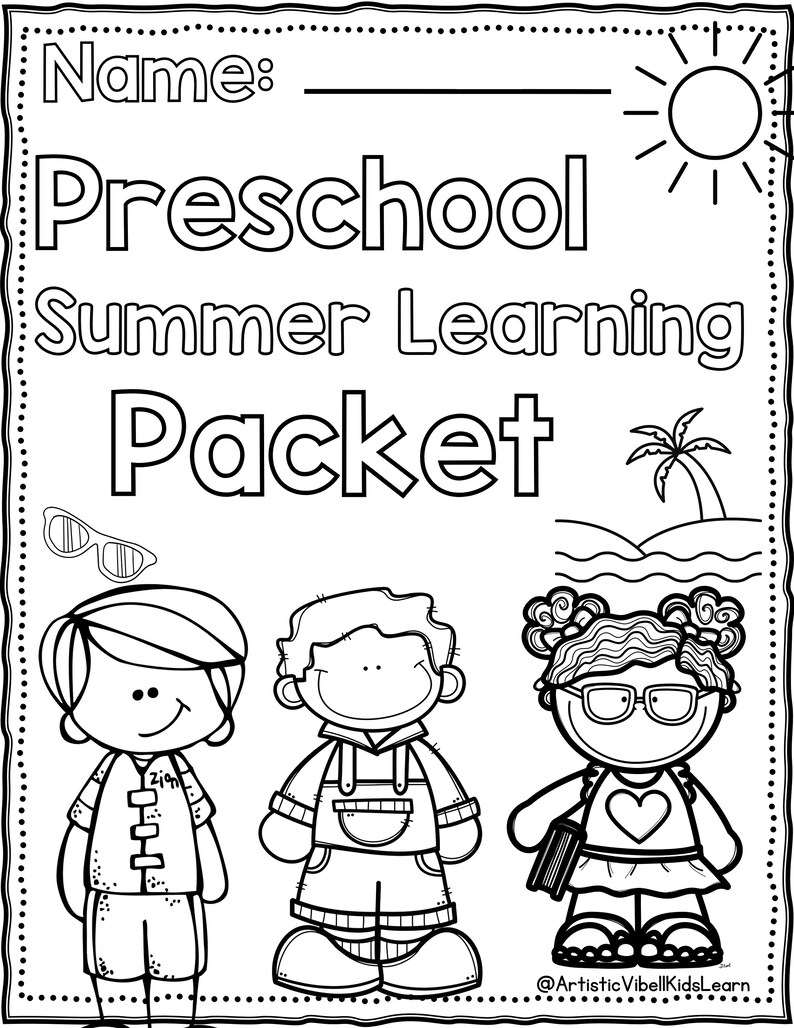 Prek Summer Review Preschool Printable Worksheets Teacher Resources ...