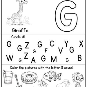 26 Printable Alphabet Letter Sounds Worksheets. Preschool-kindergarten ...