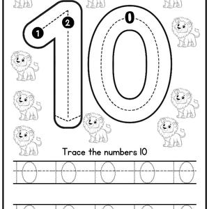 20 Number Tracing Worksheets, Traceable Numbers, Preschool Worksheets ...