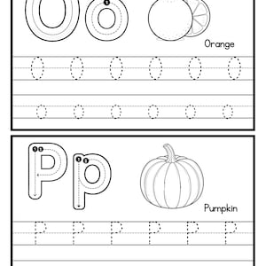 26 ABC Phonics Tracing Cards. Preschool- Kindergarten Printable ...