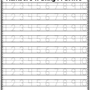 Numbers 1-20 Trace, Count, and Color Worksheets Preschool Numbers ...