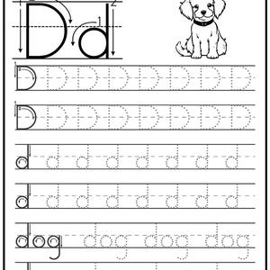 26 Printable Trace the Alphabet I Know My Letters Worksheets. Preschool ...