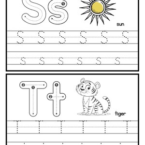 26 ABC Phonics Tracing Cards. Preschool Kindergarten Printable Activity ...