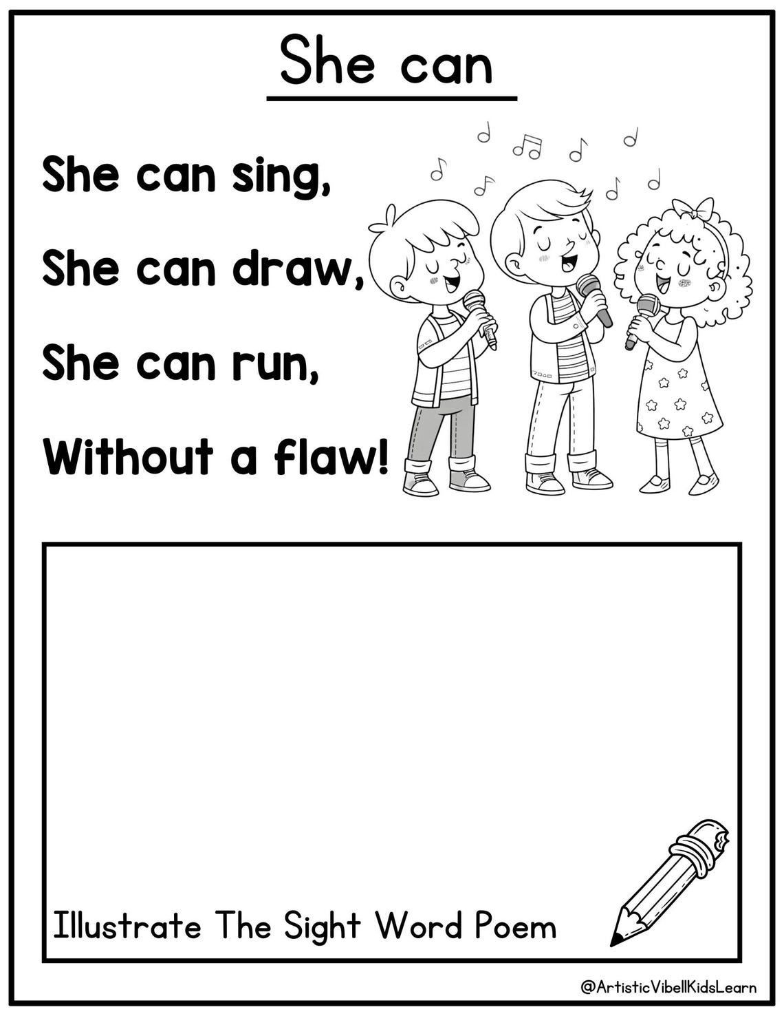 50 Printable Fry's Sight Word Poems Pages Reading Sentences and ...