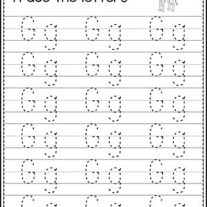 26 Printable Trace the Alphabet Worksheets. Preschool-kdg Phonics ...