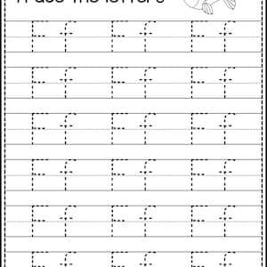 26 Printable Trace the Alphabet Worksheets. Preschool-kdg Phonics ...