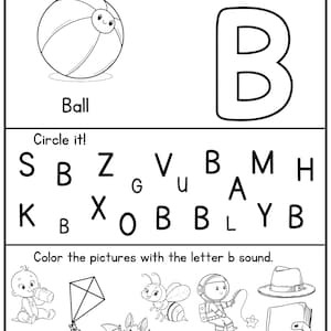 26 Printable Alphabet Letter Sounds Worksheets. Preschool-kindergarten ...