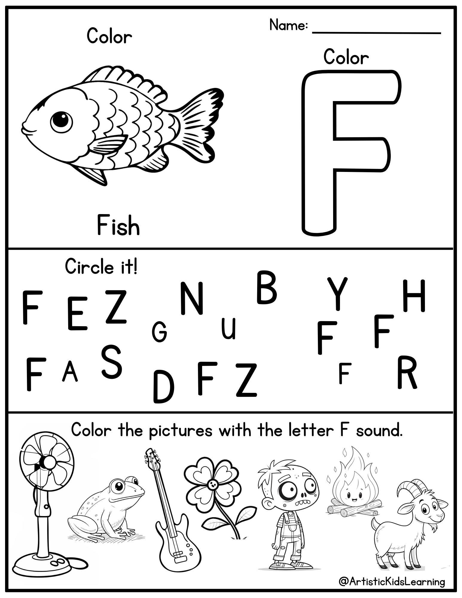 26 Printable Alphabet Letter Sounds Worksheets. Preschool-kindergarten ...