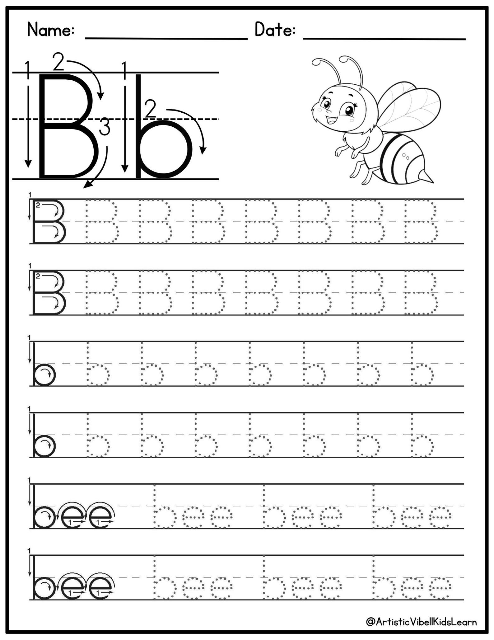 26 Printable Trace the Alphabet I Know My Letters Worksheets. Preschool ...