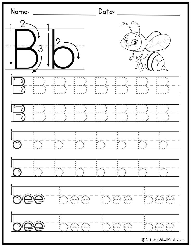 26 Printable Trace the Alphabet I Know My Letters Worksheets. Preschool ...