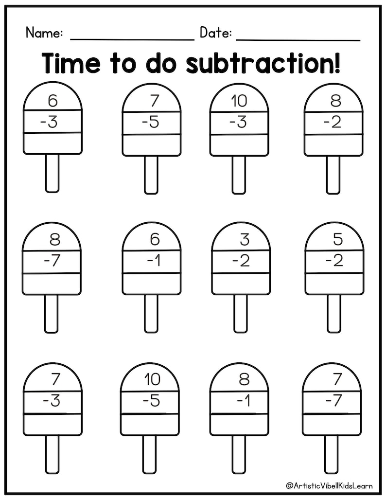57 Math Worksheets Kindergarten-1st Grade. No Prep Addition and ...