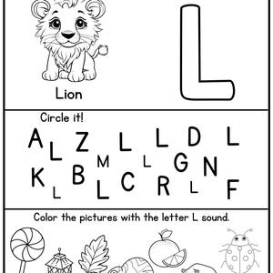Alphabet Letter Worksheets Letter Recognition, Sounds & Tracing ...