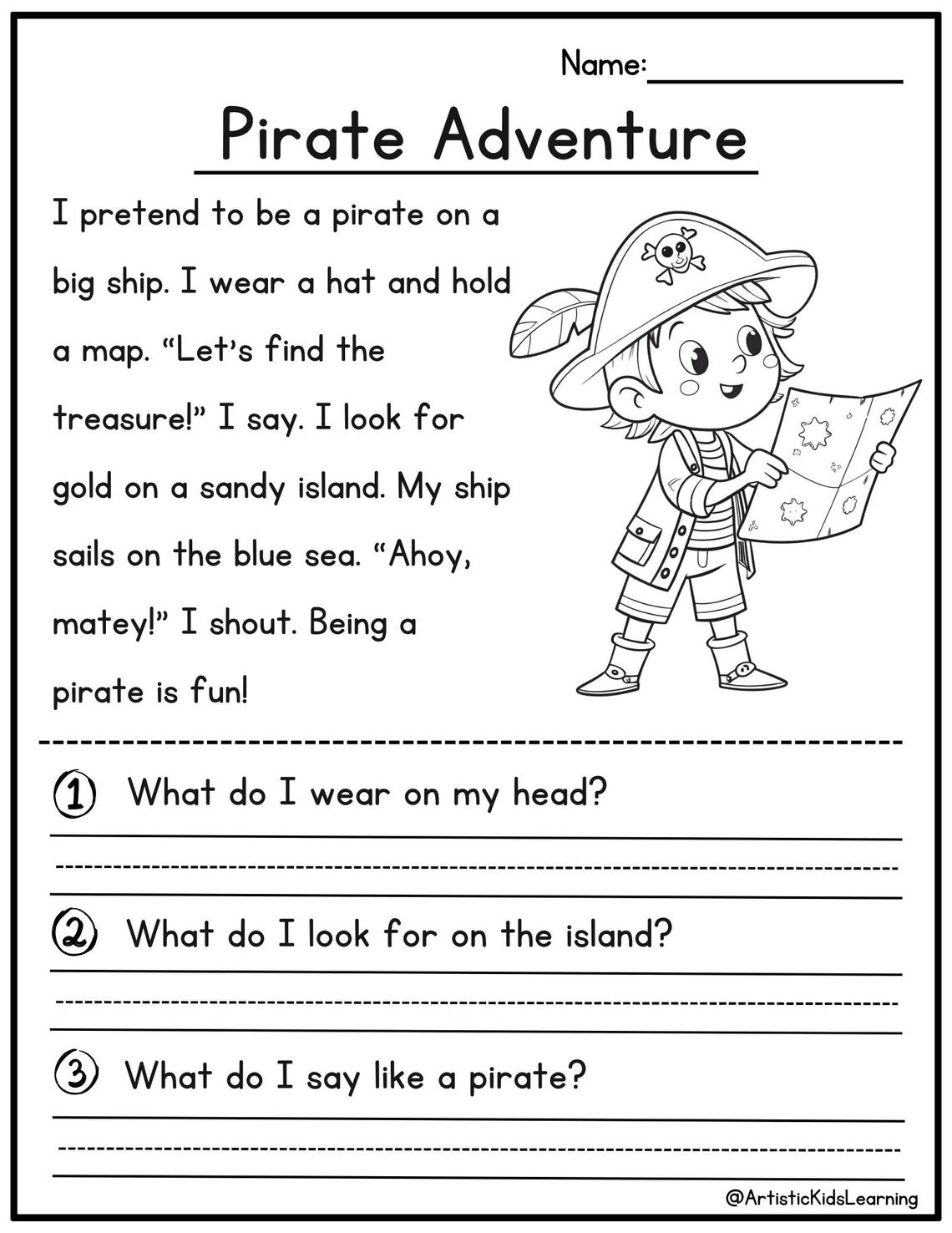 50 Kindergarten 1st Grade Reading Comprehension Passages Worksheets ...