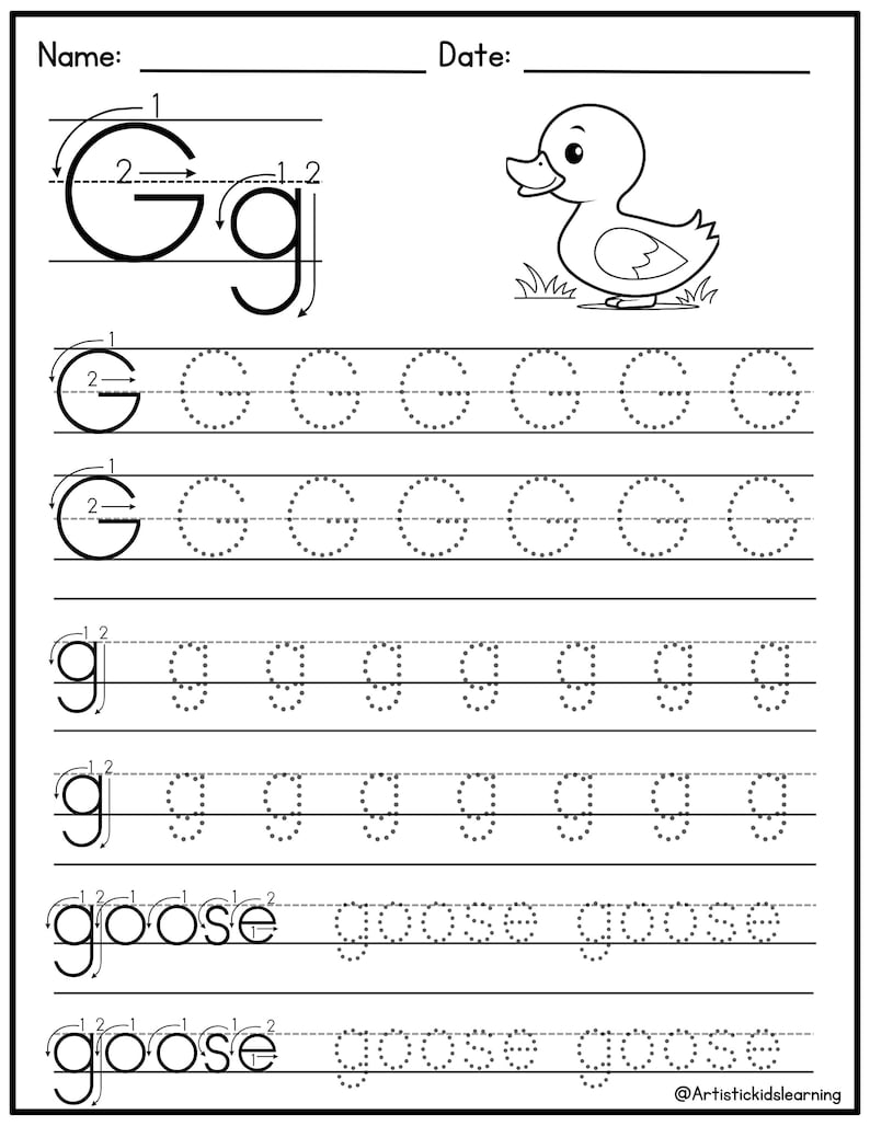 26 Printable Trace the Alphabet I Know My Letters Worksheets. Preschool ...