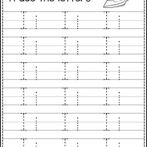 26 Printable Trace the Alphabet Worksheets. Preschool-kdg Phonics ...