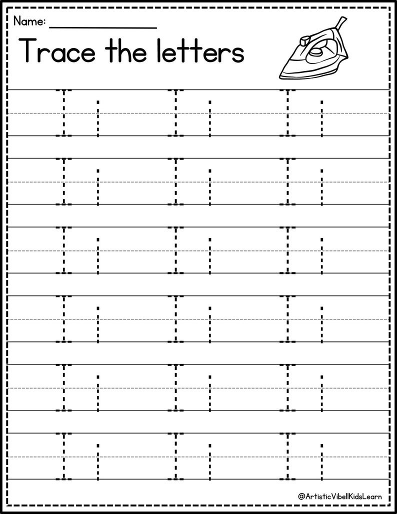 26 Printable Trace the Alphabet Worksheets. Preschool-kdg Phonics ...