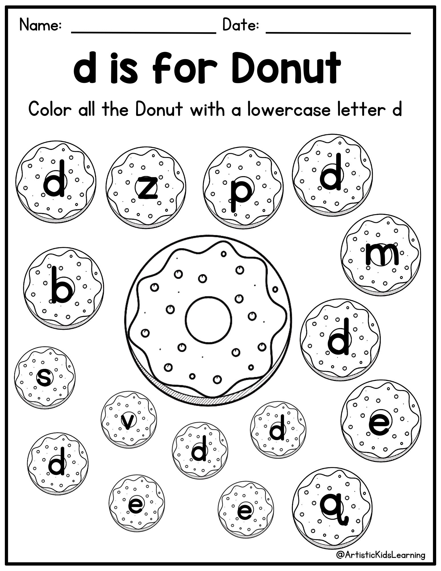 26 Printable Alphabet Lowercase Dab It Worksheets | Preschool-kdg ...