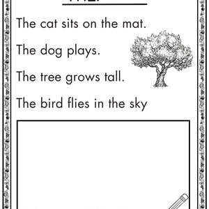 50 Printable Fry's Sight Word Poems Pages Reading Sentences and ...