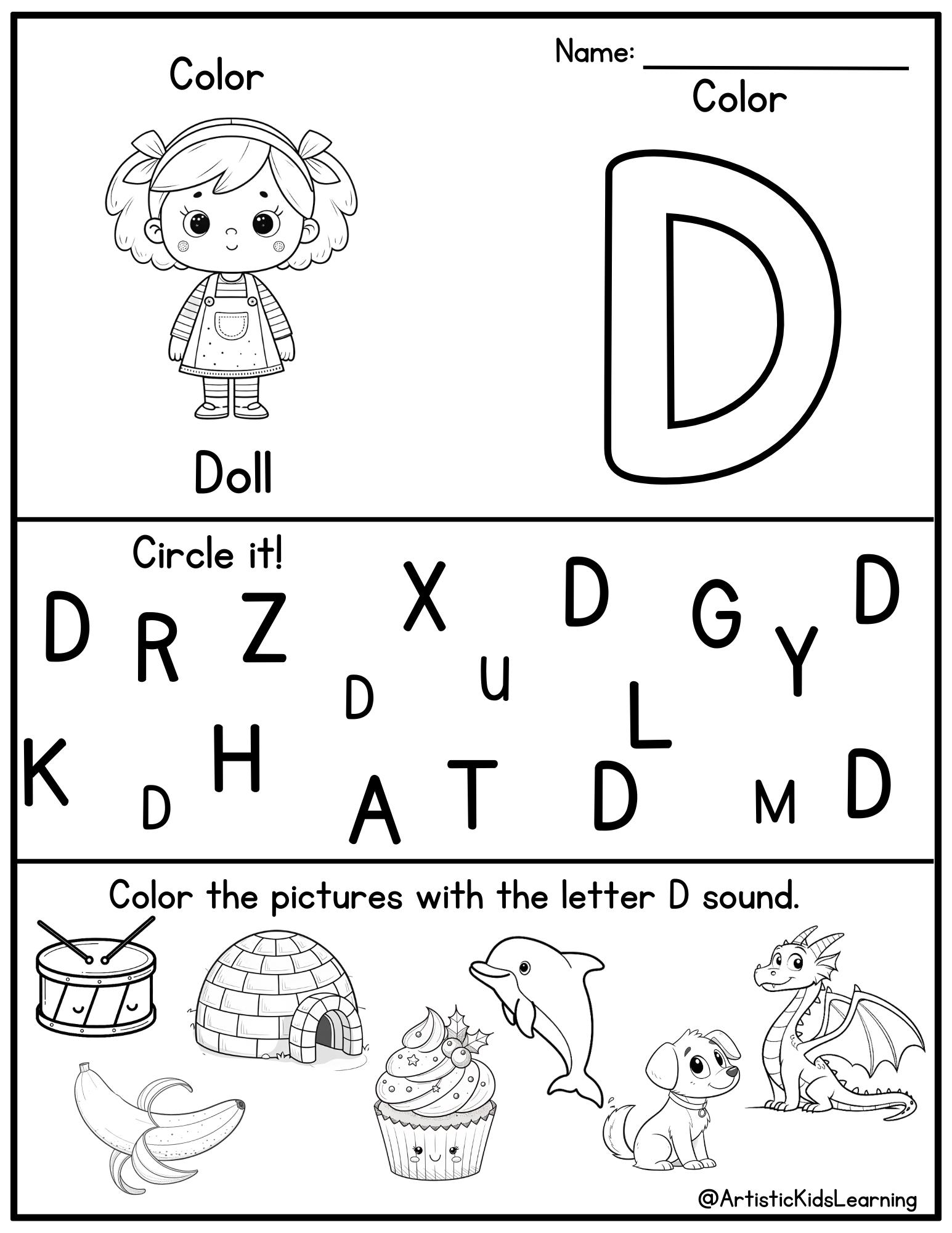 Alphabet Letter Worksheets | Letter Recognition, Sounds & Tracing ...
