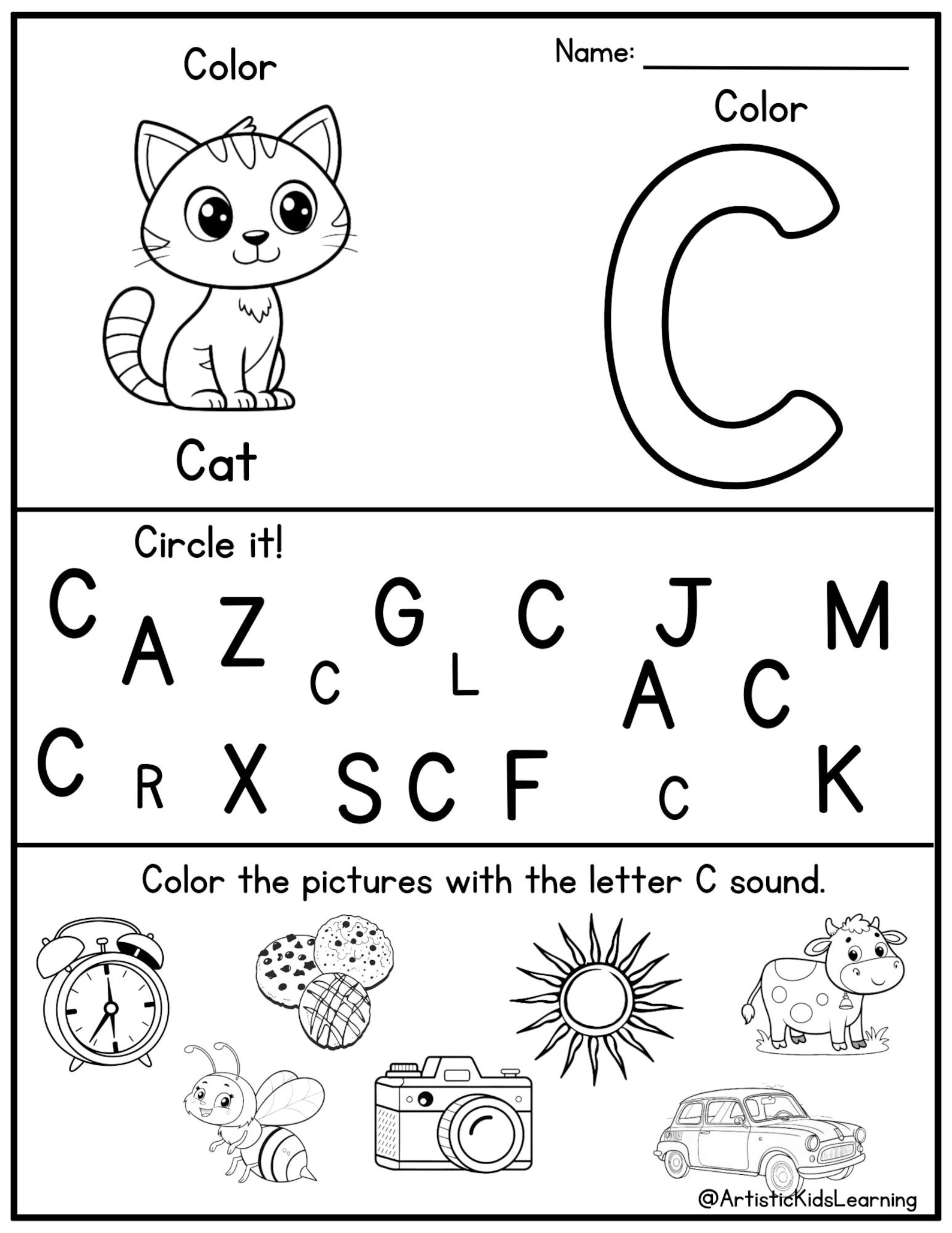 Alphabet Letter Worksheets | Letter Recognition, Sounds & Tracing ...