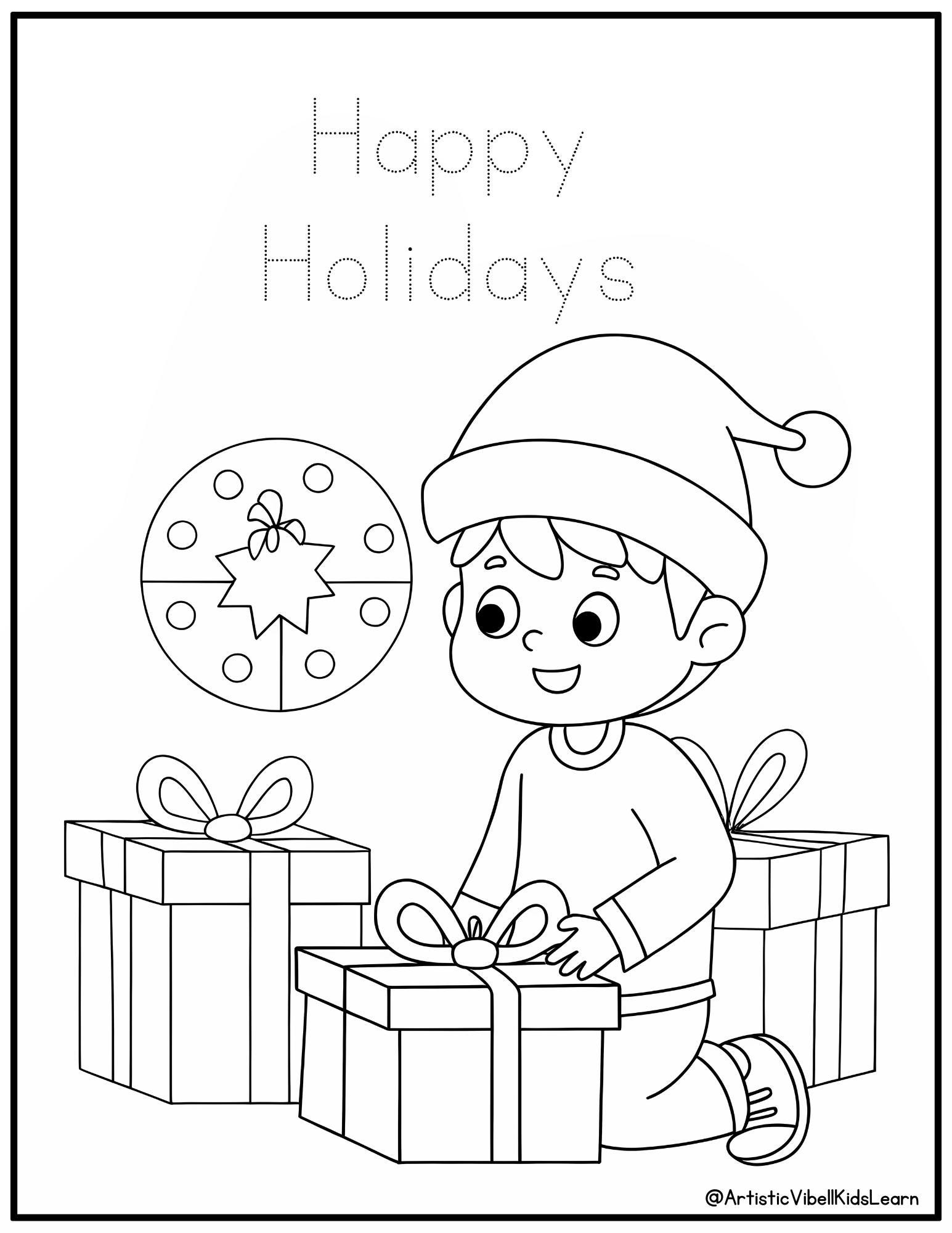 40 Christmas Coloring Pages Winter Coloring | Instant Download ...