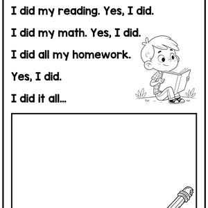 50 Printable Fry's Sight Word Poems Pages Reading Sentences and ...