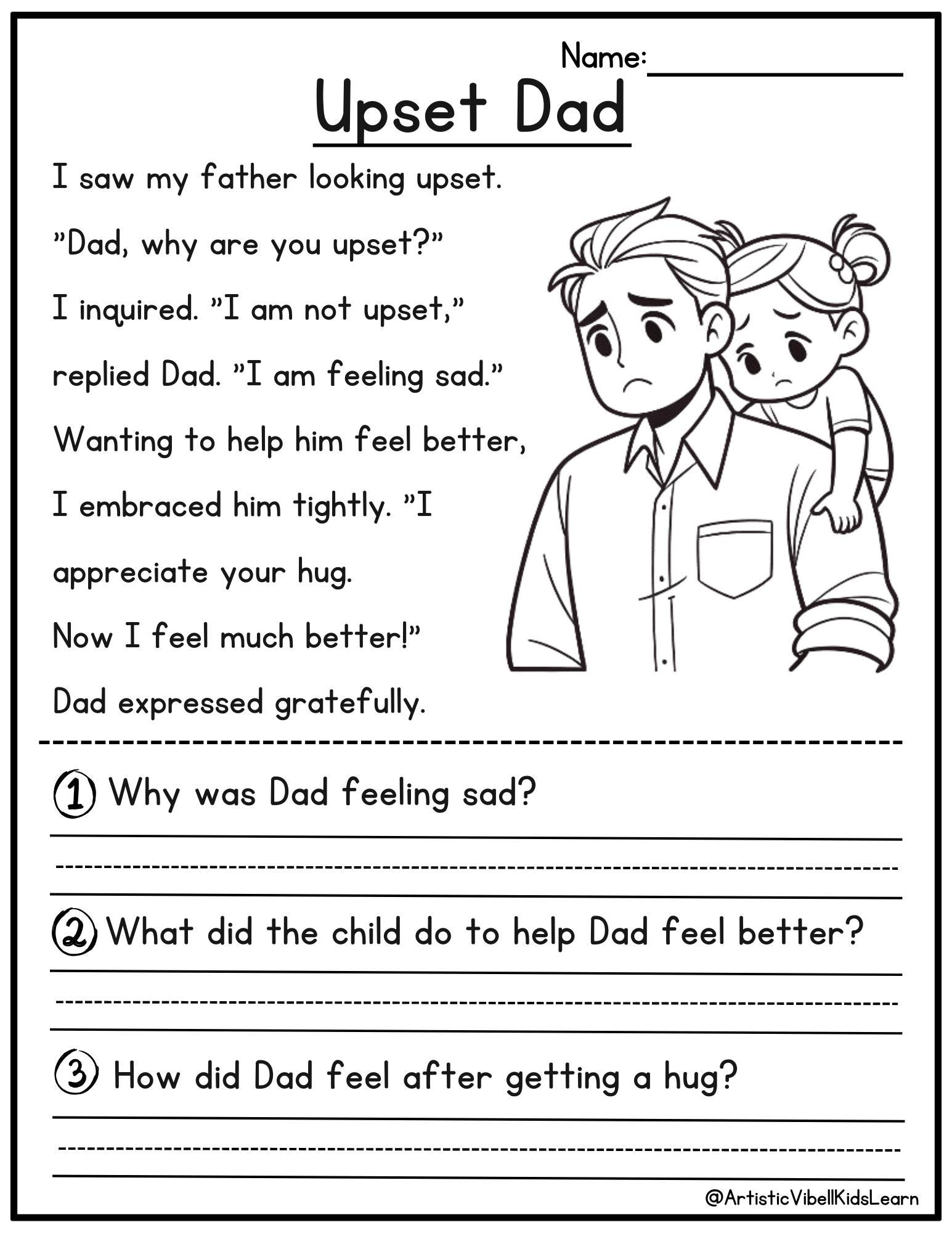 50 Kindergarten 1st Grade Reading Comprehension Passages Worksheets ...