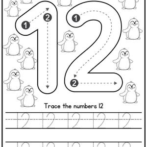 Numbers 1-20 Trace, Count, and Color Worksheets Preschool Numbers ...