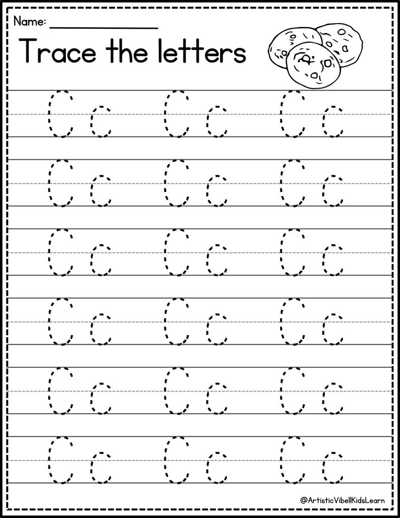 52 Alphabet Tracing Worksheets | Uppercase & Lowercase Letters A–Z | 52 ...