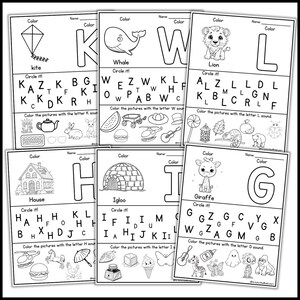 Alphabet Letter Worksheets Letter Recognition, Sounds & Tracing ...