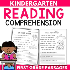 100 First Grade Reading Comprehension Passages Worksheets - Sentences ...