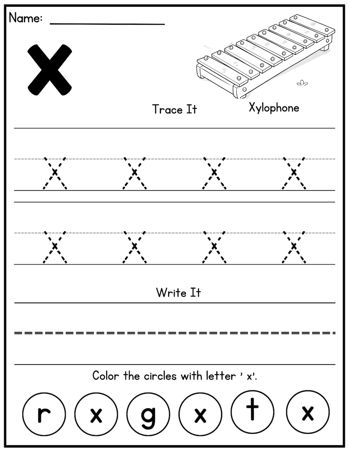 Alphabet Lowercase Worksheet 26 Printable I Know My Letters Worksheets ...