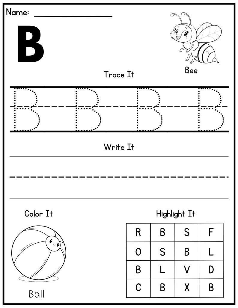 26 Printable Trace the Alphabet Worksheet I Know My Letters Worksheets ...