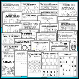 First Grade Worksheets Printable Math Worksheet Literacy Activities NO ...