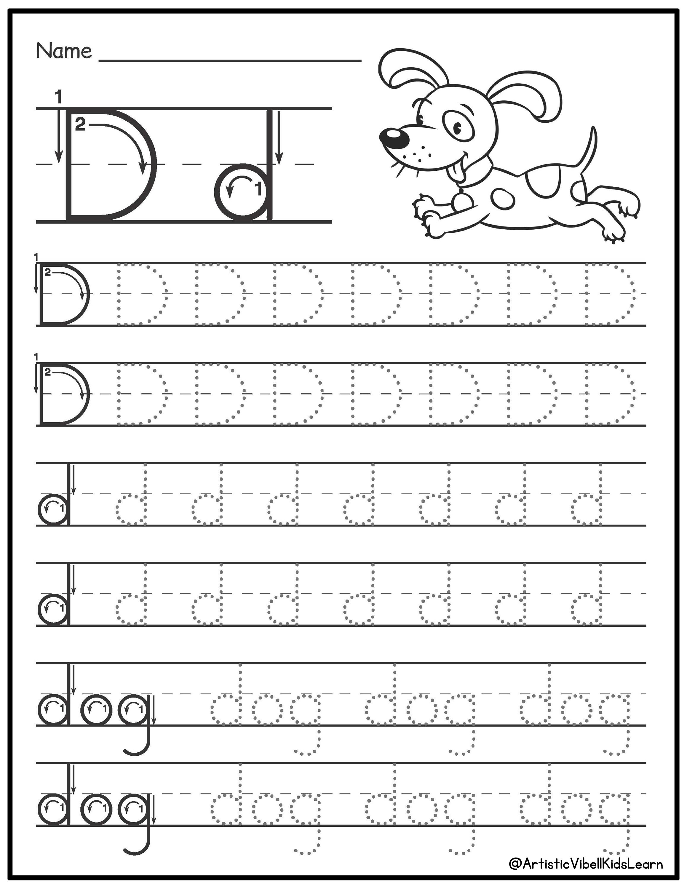26 Printable Trace the Alphabet I Know My Letters Worksheets. Preschool ...
